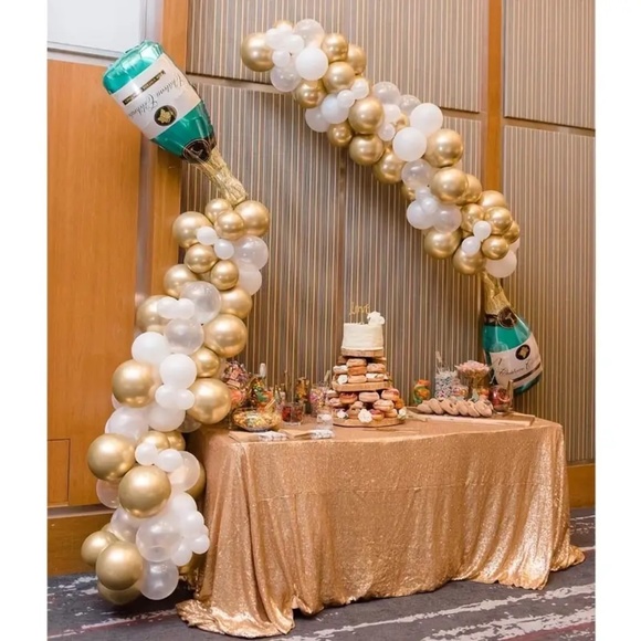 Unbranded | Party Supplies | 88 Pcs Champagne Bottle Balloon Arch Kit ...